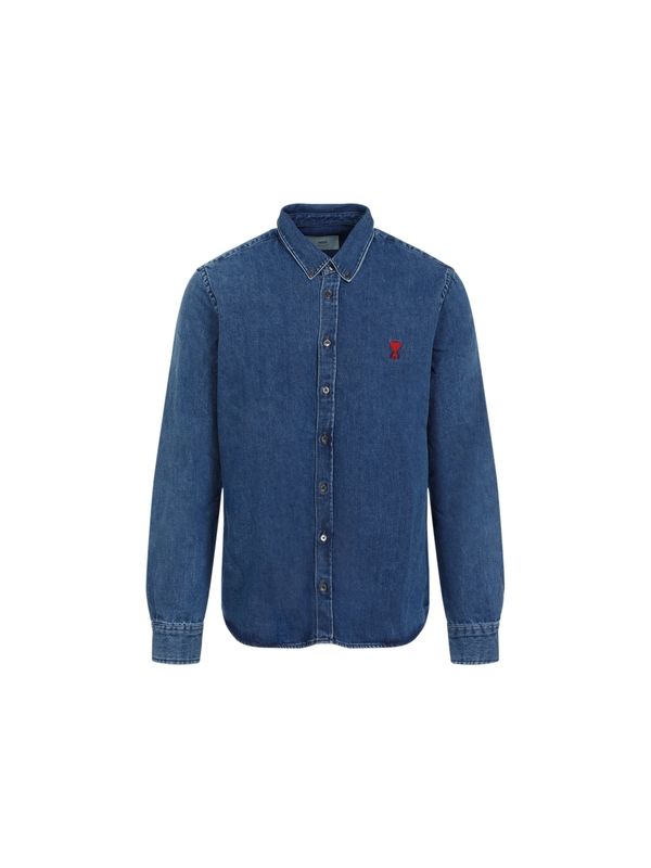 Heart Logo Denim Shirt | Jente