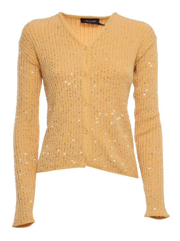 Sequin Detail Cotton Cardigan | Jente