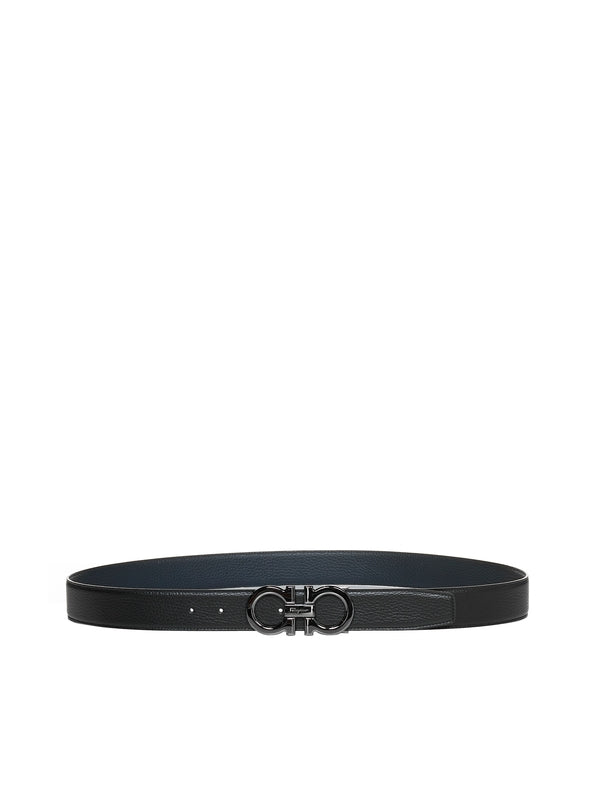 Gancini Detail Calfskin Belt | Jente