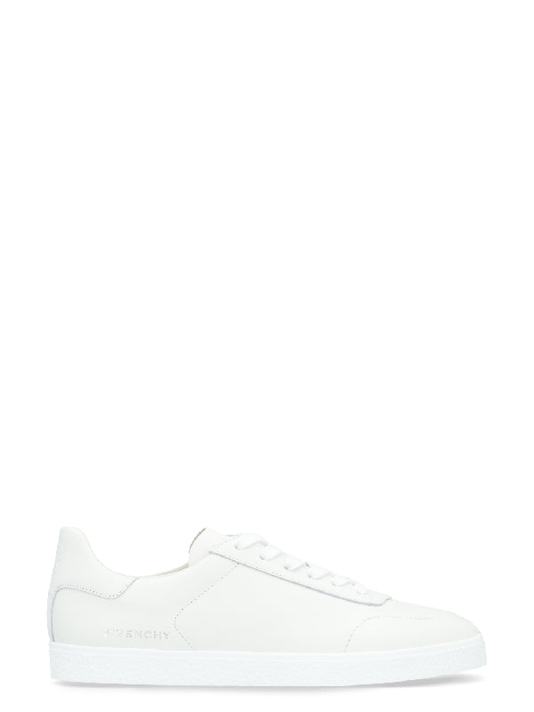 White Leather Town Sneakers | Jente